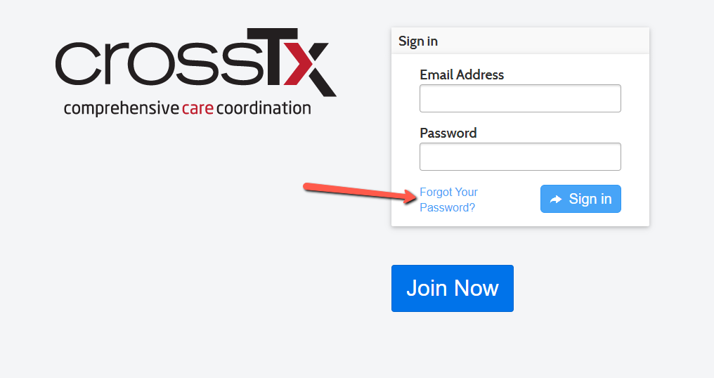 I forgot my password. – CrossTx Learning Center